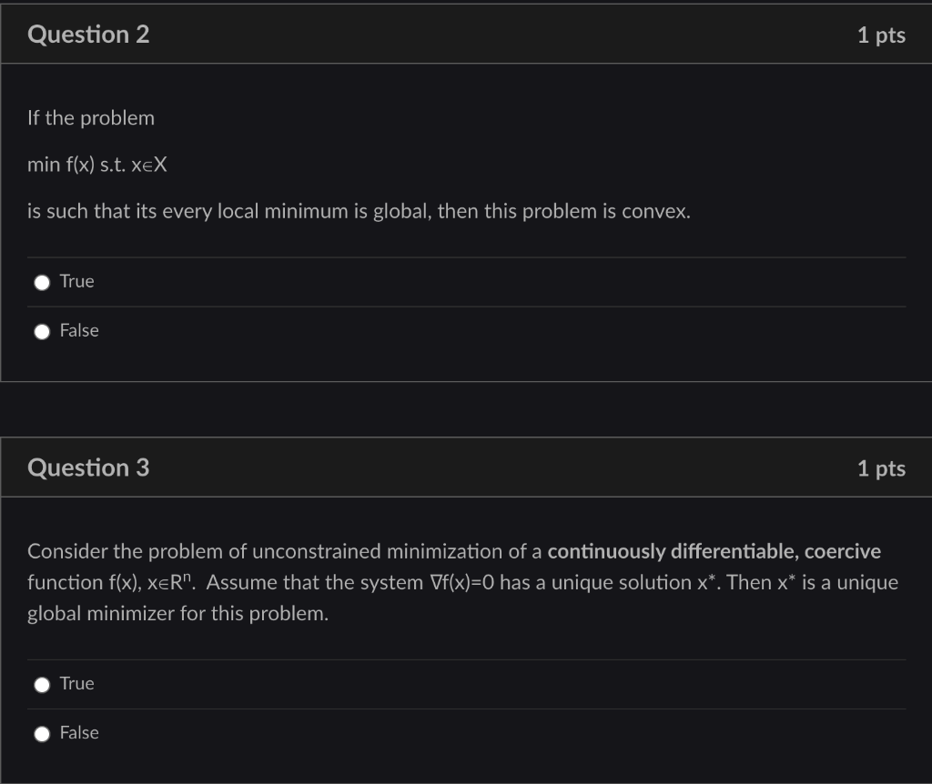 Consider the problem of minimizing a continuous | Chegg.com
