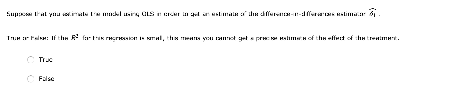 Solved 4. Difference-in-differences estimator II Consider | Chegg.com