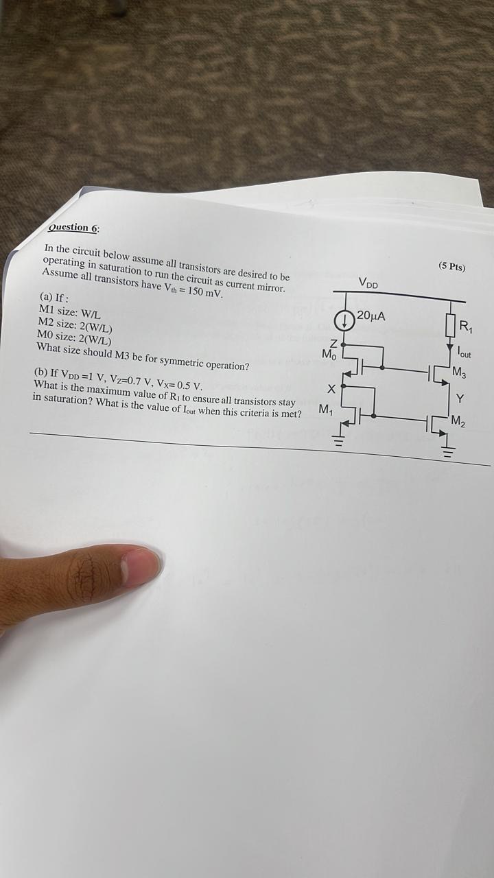 Solved In the circuit below assume all transistors are | Chegg.com