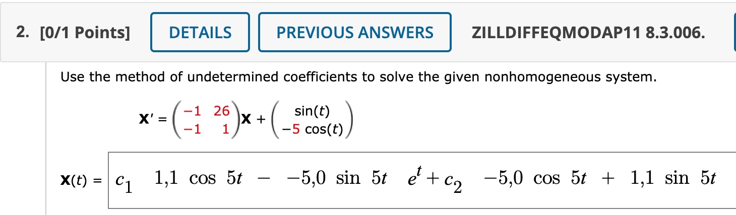 Solved 2. [0/1 Points] DETAILS PREVIOUS ANSWERS | Chegg.com
