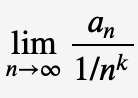 Solved #1-2) For each sequence an, find k (a number) where | Chegg.com