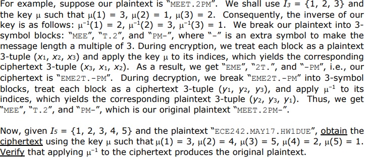 Solved One way to exchange secret messages between two | Chegg.com