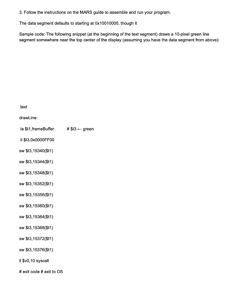 Please write the mips code and provide the output | Chegg.com
