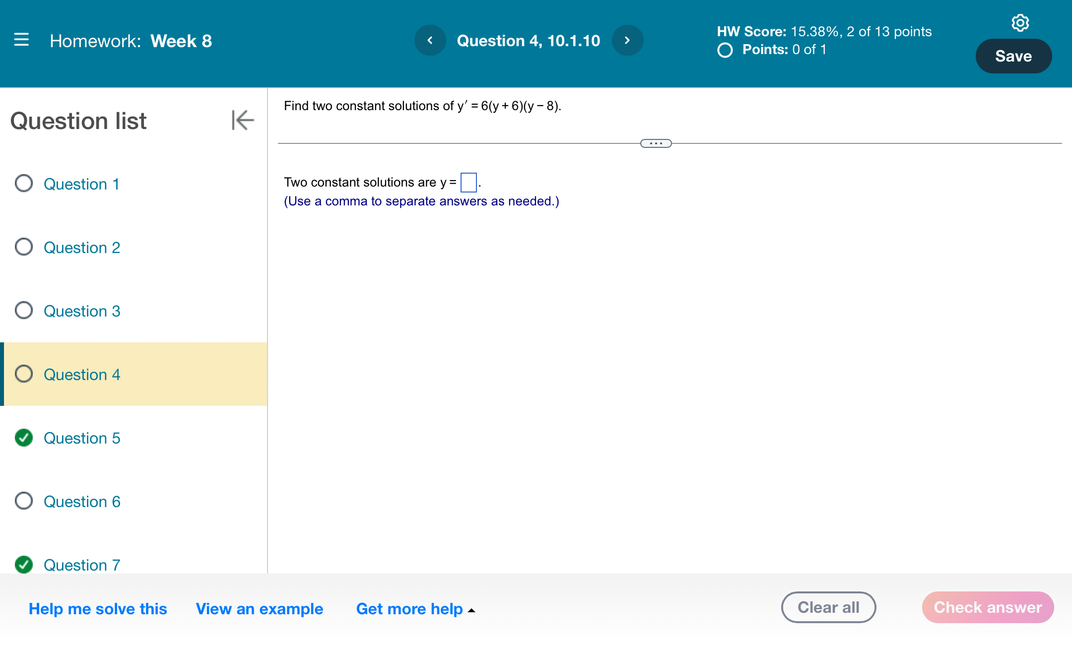 Solved Question list Question 1 Question 2 Question 3 | Chegg.com
