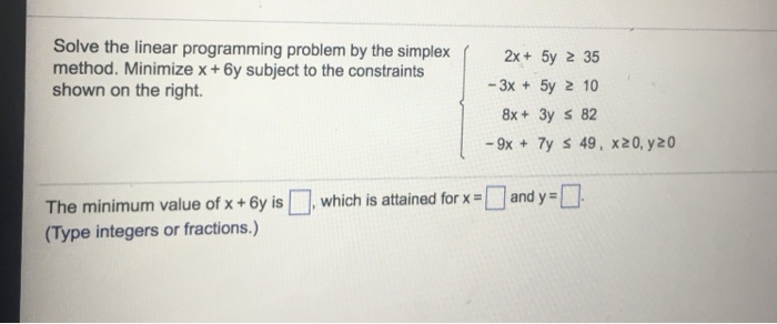 Solved Solve the linear programming problem by the simplex( | Chegg.com