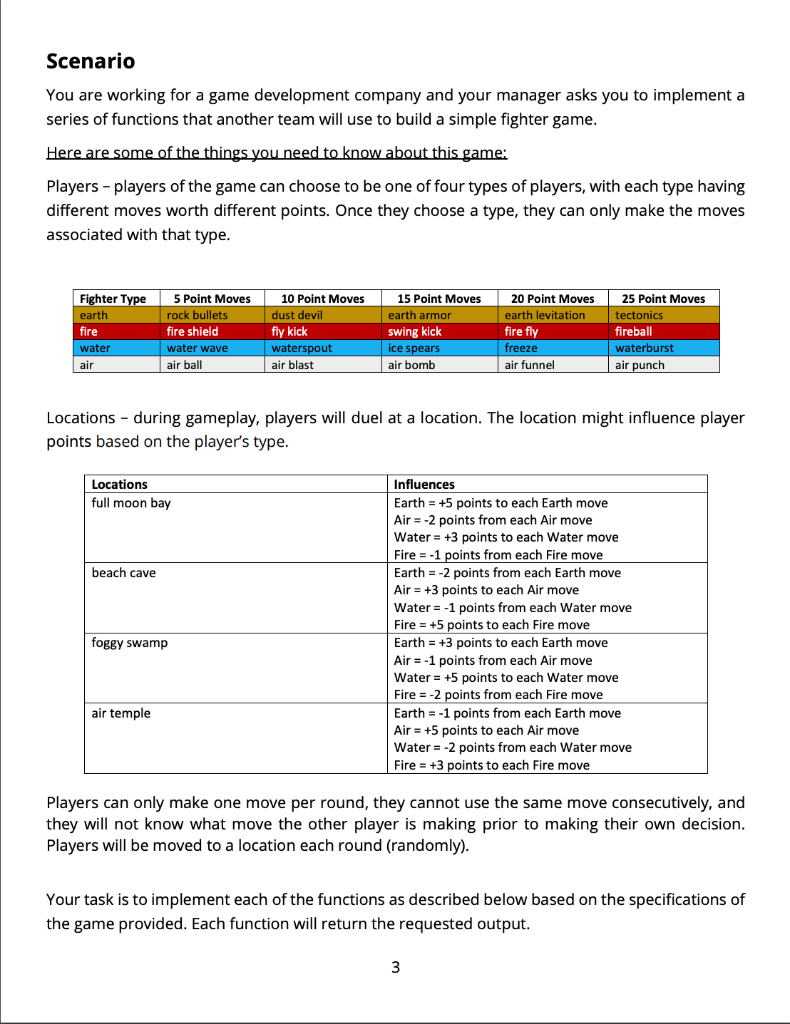 Solved CS 112 - Fall 2020 - Programming Assignment 3 | Chegg.com