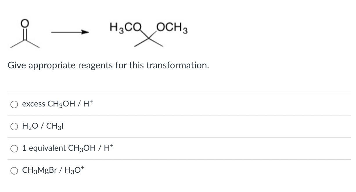 Solved Give appropriate reagents for this transformation. | Chegg.com