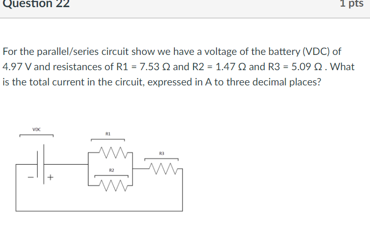 Solved For the parallel/series circuit show we have a | Chegg.com