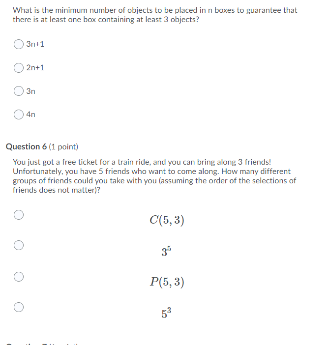 Solved What is the minimum number of objects to be placed in | Chegg.com