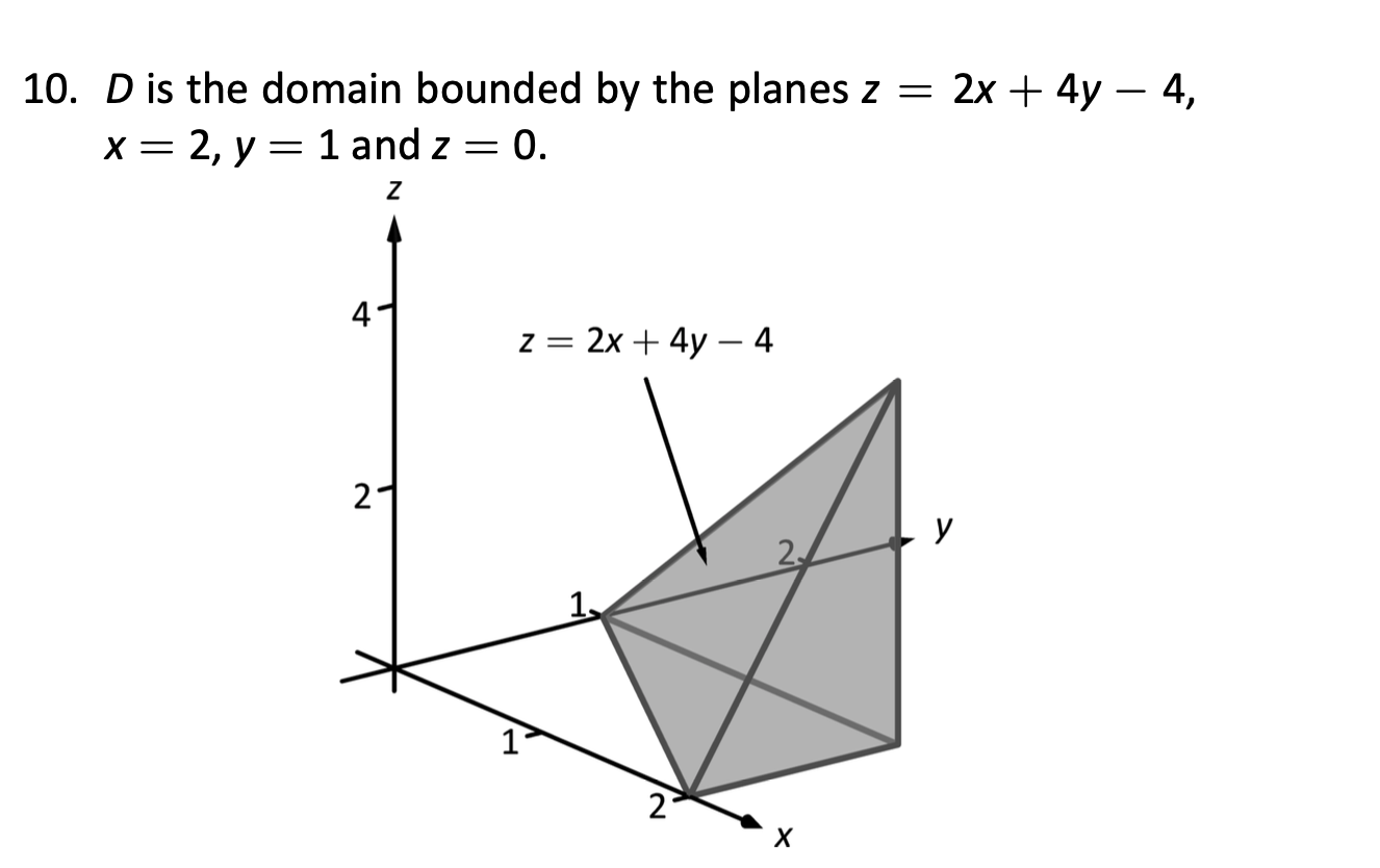Solved In Exercises 9-16, a domain D in space is given. | Chegg.com