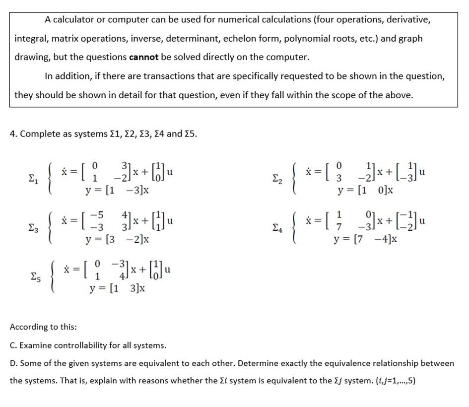 Solved A calculator or computer can be used for numerical | Chegg.com
