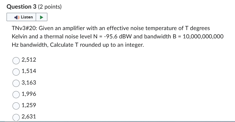 Solved TNv3#20: Given an amplifier with an effective noise | Chegg.com