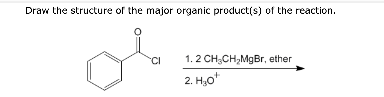 Solved Draw the structure of the major organic product(s) of | Chegg.com