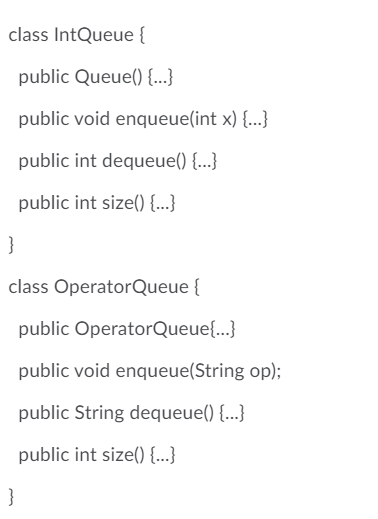 Solved Assuming that you have the two queue classes below, | Chegg.com