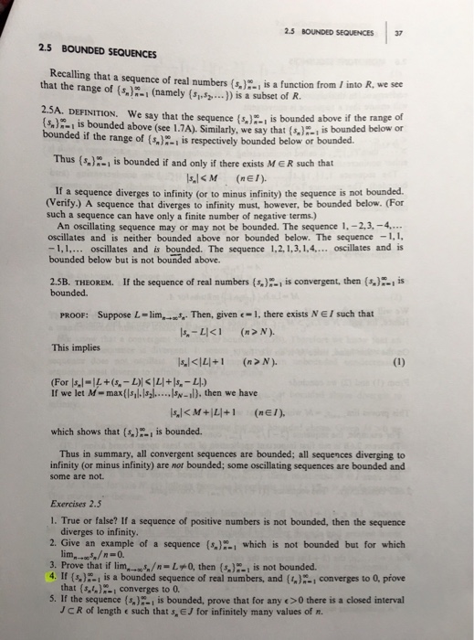 Solved 32 SEQUENCES OF REAL NUMBERS eve or 8n1/2 e (n> N). | Chegg.com