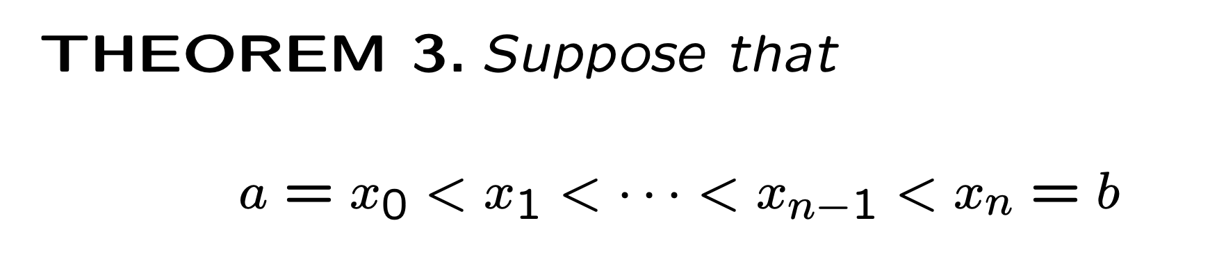 Solved THEOREM 3. Suppose that a=x0 | Chegg.com