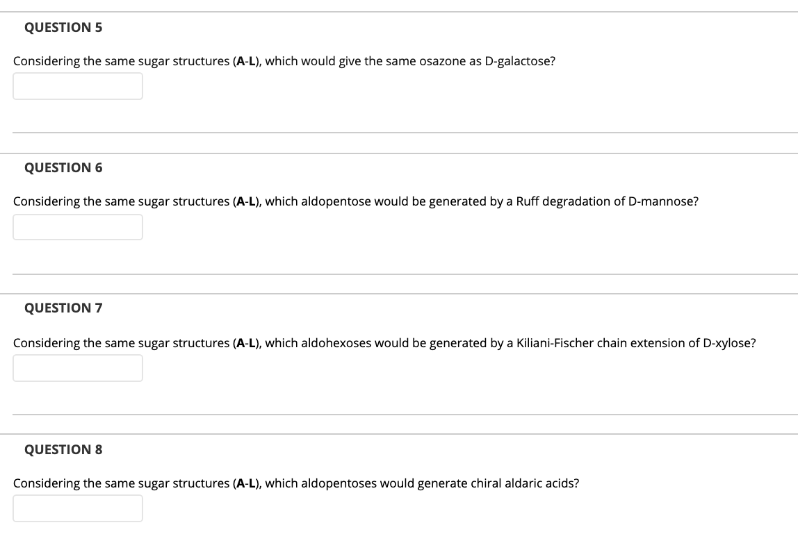 Solved Shown Are The Structures For The D Aldopentoses A D