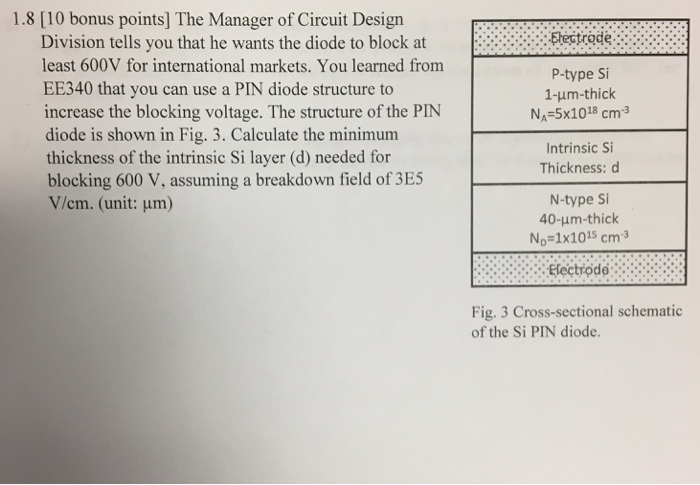 Solved 1.8 [10 bonus points] The Manager of Cireuit Design | Chegg.com