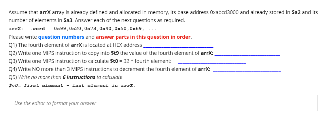 Solved Assume that arrX array is already defined and | Chegg.com