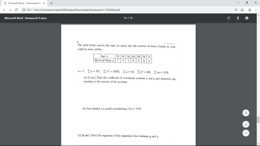 Solved Microsoft Word-Homework 9.dc x С File l | Chegg.com