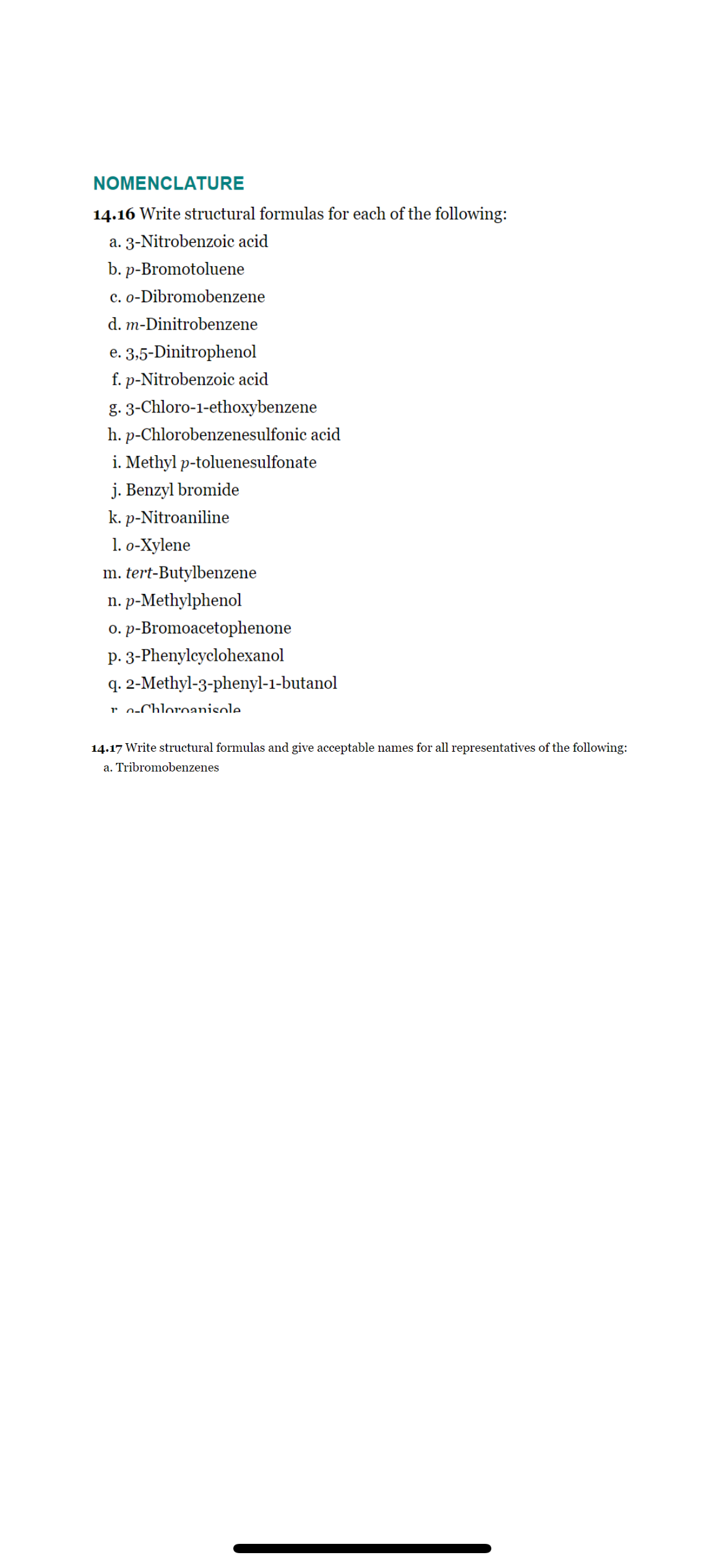 Solved NOMENCLATURE14.16 ﻿Write structural formulas for each | Chegg.com