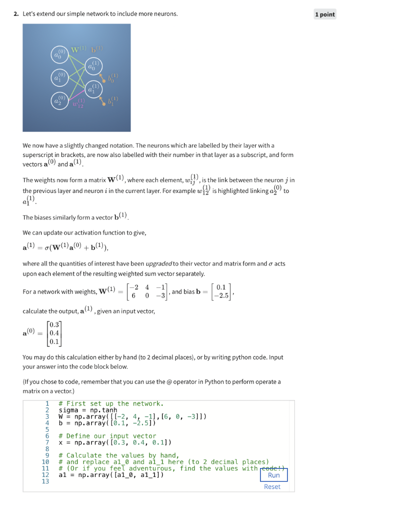 Solved 1. Recall from the video the structure of one of the | Chegg.com