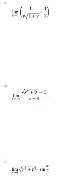Solved Evaluate the following limits using the limit laws. | Chegg.com