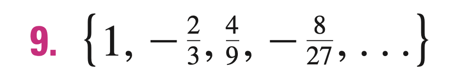 Solved 5-10 Find a formula for the general term an of the | Chegg.com