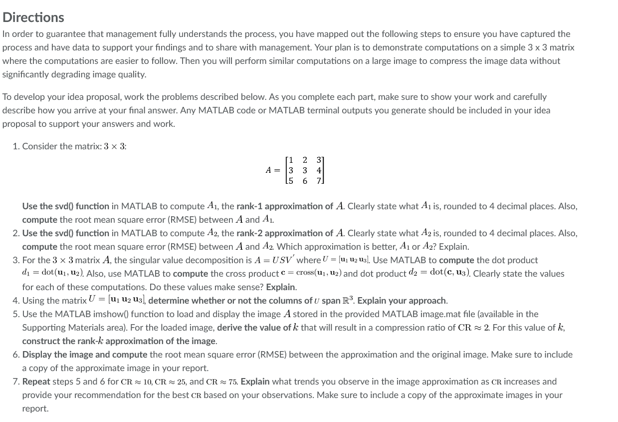 Solved Directions In order to guarantee that management | Chegg.com