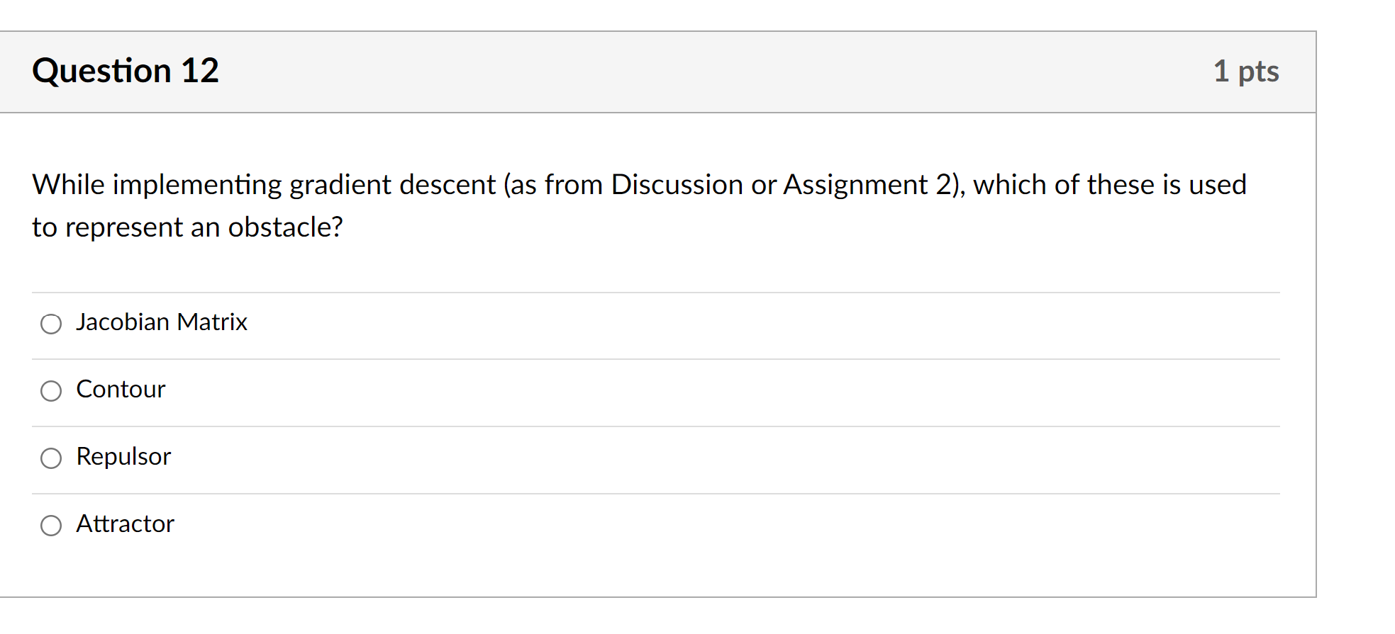Solved Which of these best describes the Gradient Descent | Chegg.com