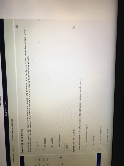 Solved :00 Time Left: 0:24:33 Alexis Leach: Attempt 1 The | Chegg.com