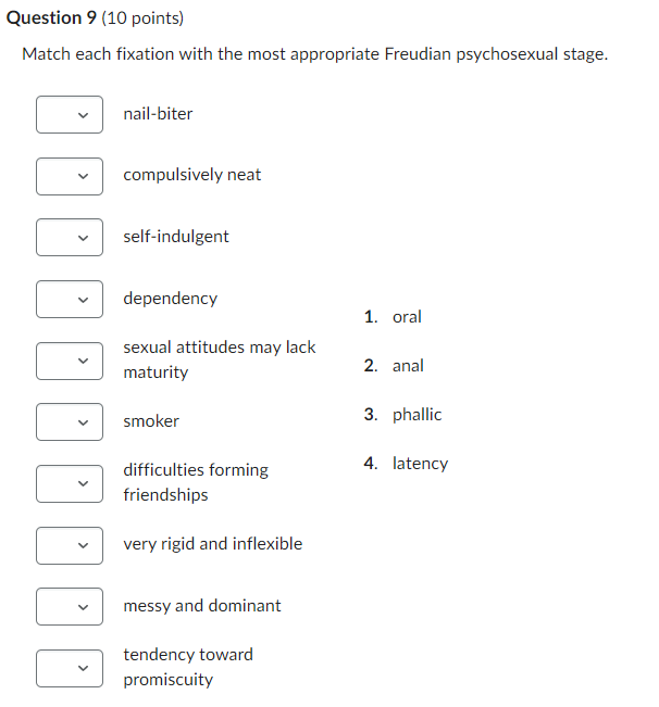 Solved Match each example with the most appropriate | Chegg.com