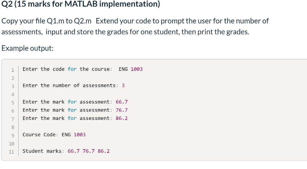 Solved Q2 15 Marks For Matlab Implementation Copy Your