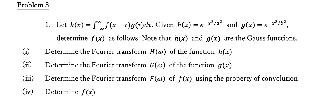 Solved Problem 2 Determine the convolution of the following | Chegg.com