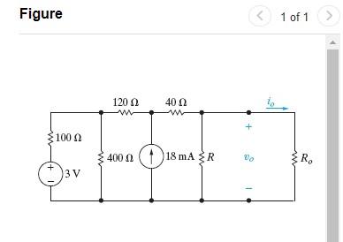 Solved Determine İ0 and V0 in the circuit shown in (Figure | Chegg.com