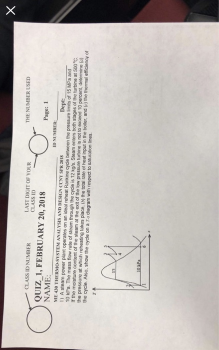 Solved THE NUMBER USED LAST DIGIT OF YOUR CLASS ID NUMBER | Chegg.com