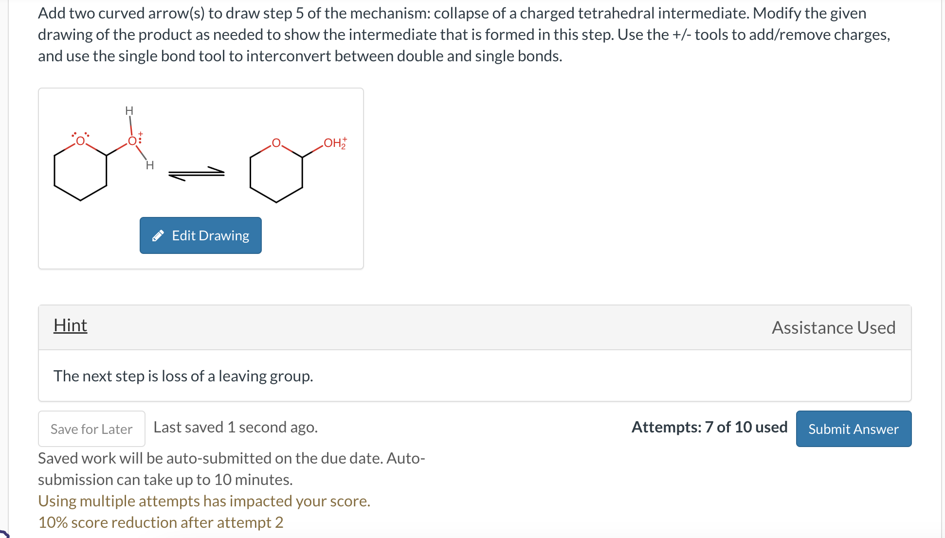 Add two curved arrow(s) to draw step 5 of the | Chegg.com