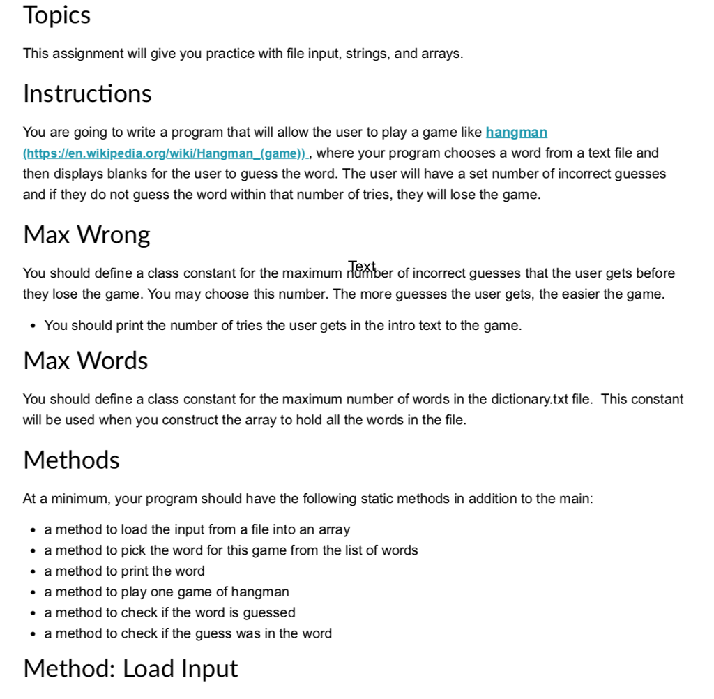 Solved Topics This assignment will give you practice with | Chegg.com