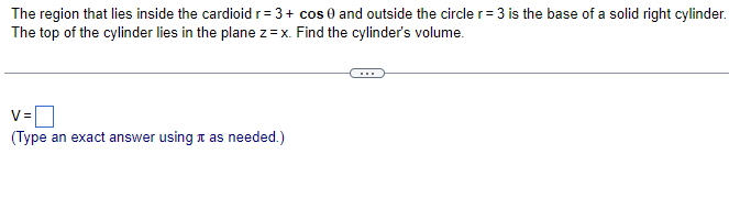 Solved The region that lies inside the cardioid r=3+cosθ and | Chegg.com