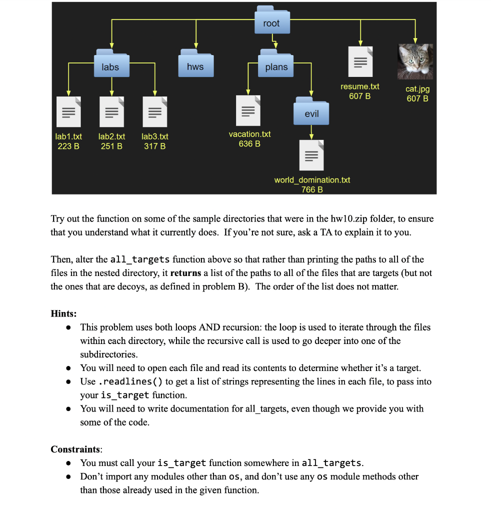 PLEASE DO IN PYTHON CODE PROBLEM B: def | Chegg.com