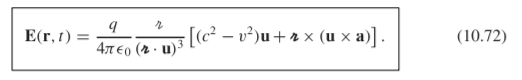 Solved Griffiths equation 10.72, gives the electric field of | Chegg.com