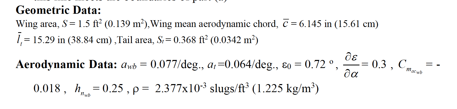 Solved Consider the wing-body model in Prob.2. Assume that a | Chegg.com Solved Consider the wing-body model in Prob.2. Assume that a | Chegg.com