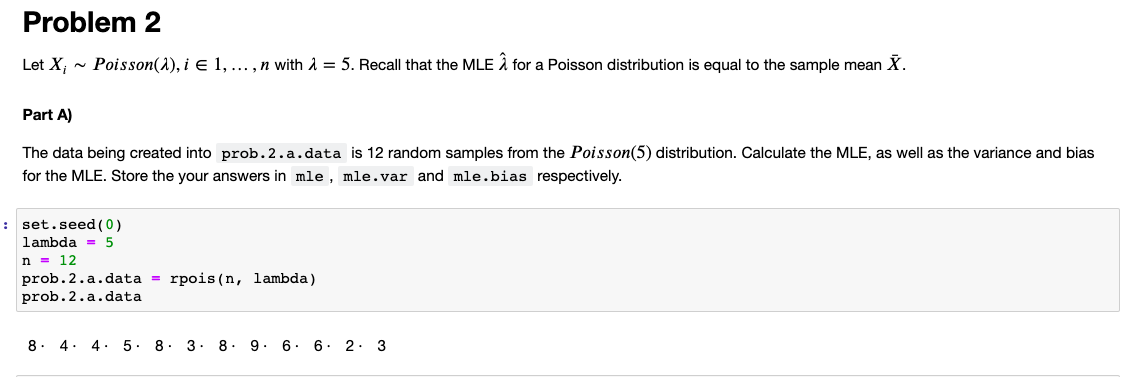 Solved Problem 2 Let X; ~ Poisson(1), i € 1,..., n with a = | Chegg.com