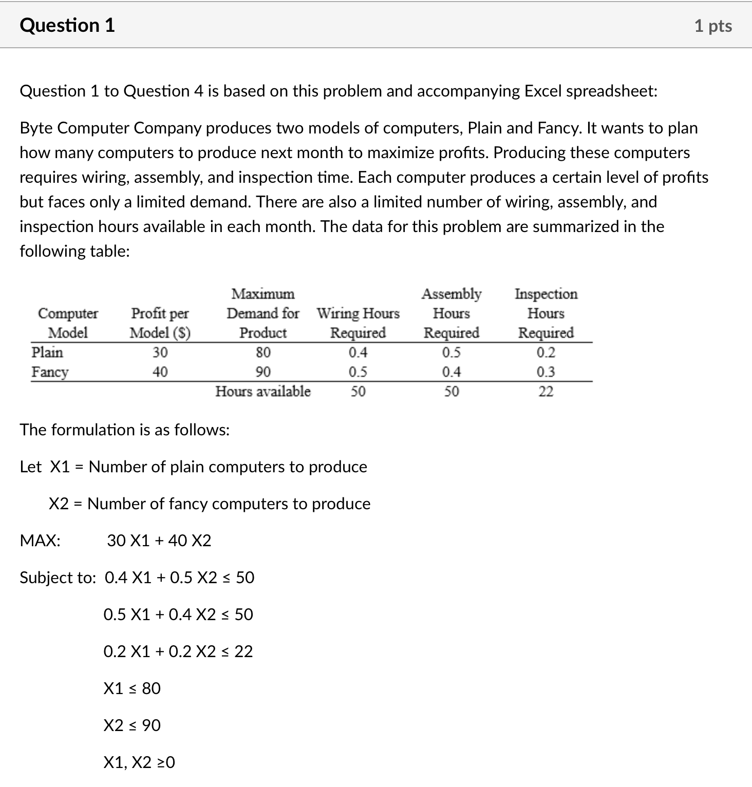 Solved X1,X2≥0 Suppose we lay out the problem in Excel as | Chegg.com