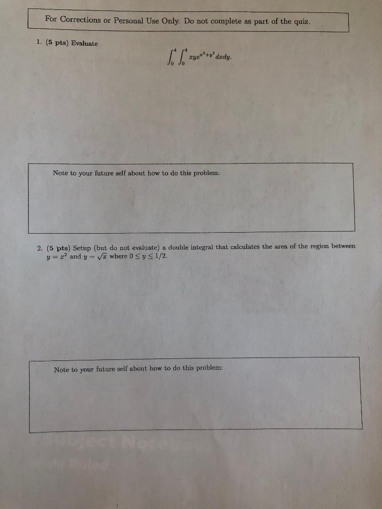 Solved For Corrections or Personal Use Only. Do not complete | Chegg.com