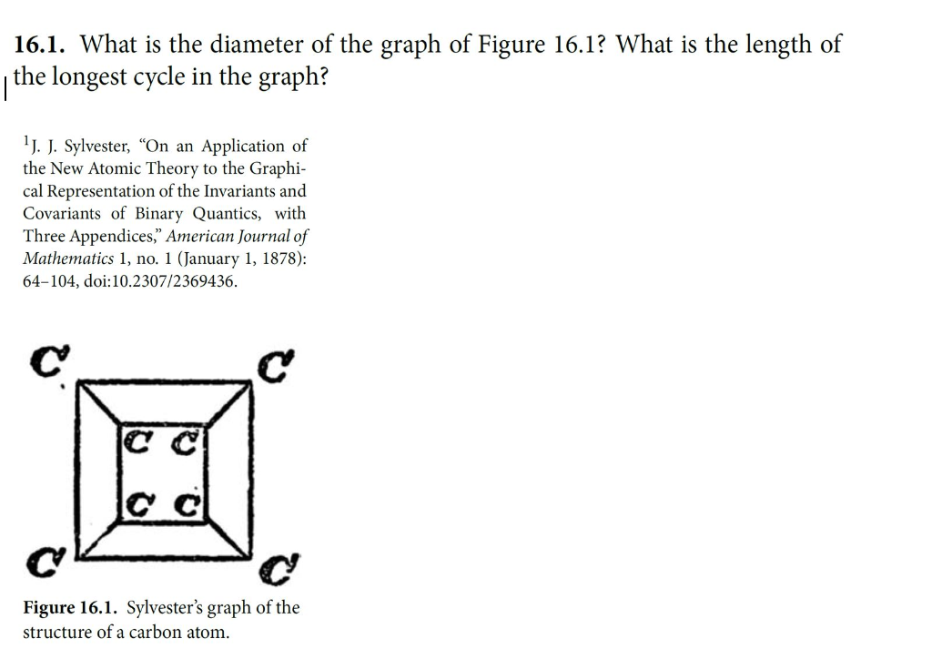 Solved 16.1. What is the diameter of the graph of Figure | Chegg.com