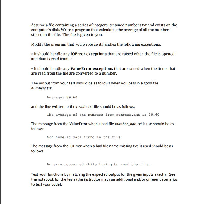 Solved Assume A File Containing A Series Of Integers Is
