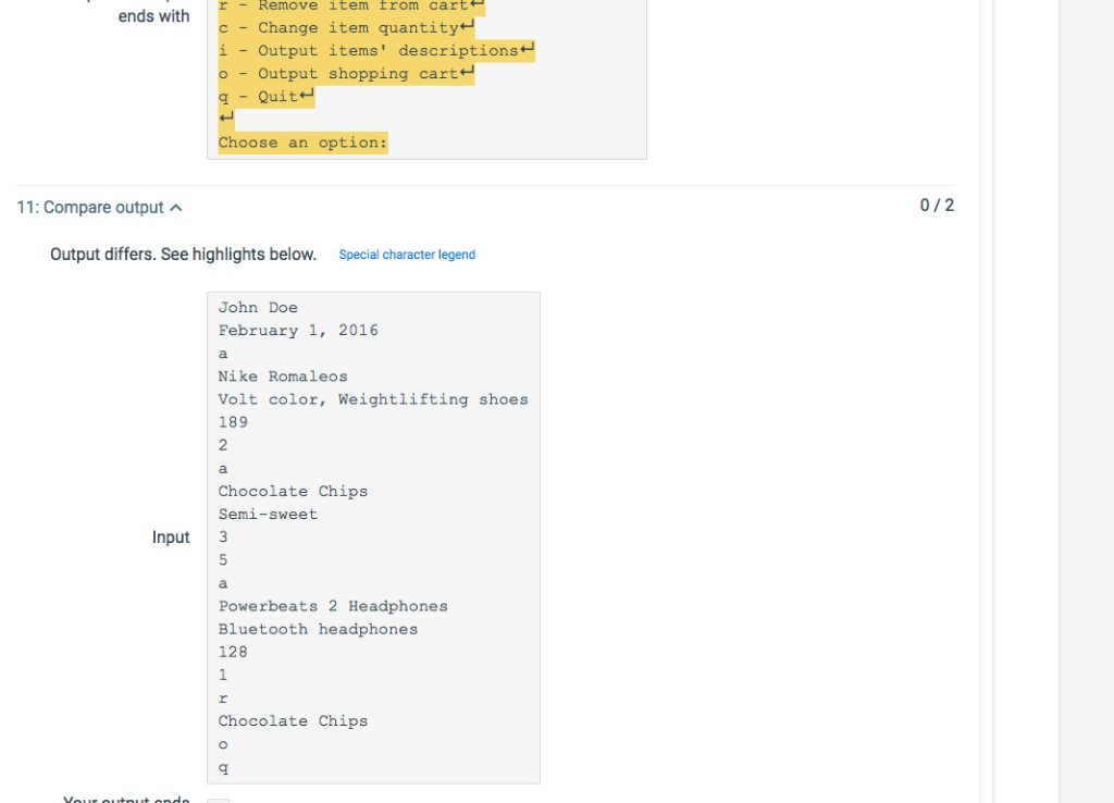 Solved 7.11 LAB: Online shopping cart - Part 2 This program | Chegg.com