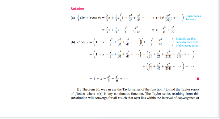 Section 10.9 Reading Assignment: Convergence of | Chegg.com