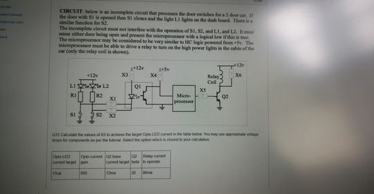 CIRCUIT below is an incomplete circuit that processes | Chegg.com